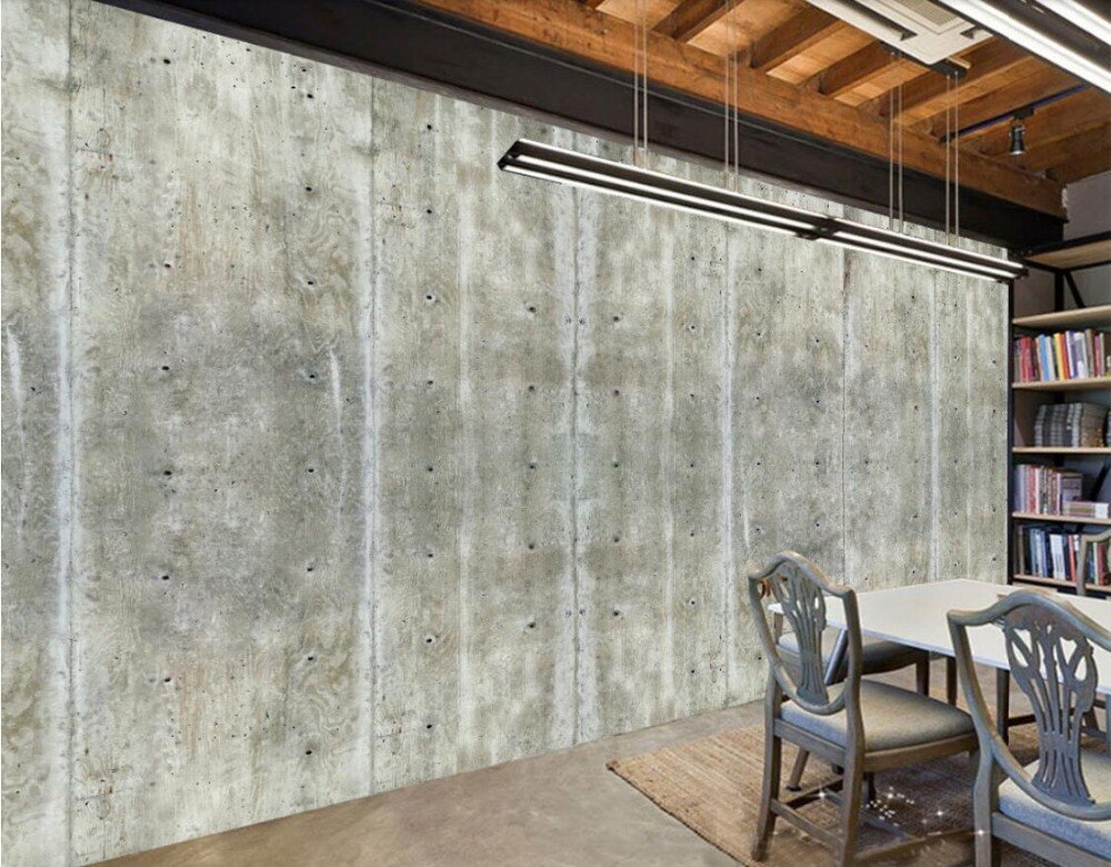 CUSTOM MURAL WALLPAPER CONCRETE WALL – hanabellinidesign